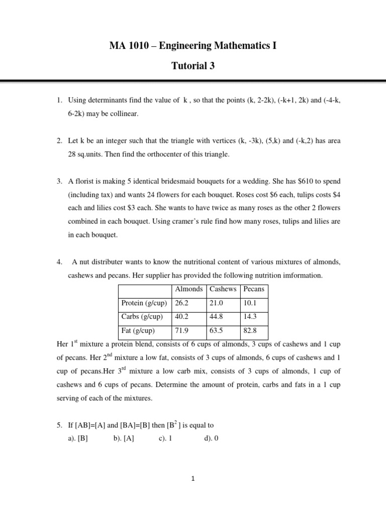 Tutorial 3 | PDF | Mathematical Physics | Functions And Mappings