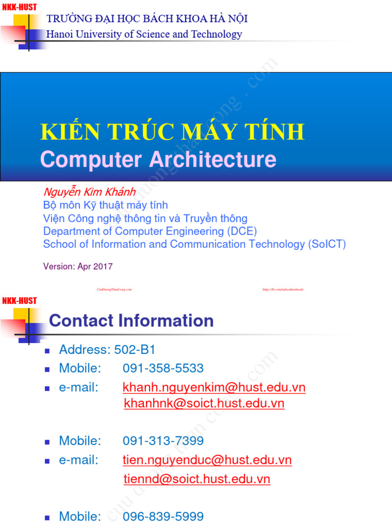 Kien Truc May Tinh Nguyen Kim Khanh CA Jan2014v10 Kien Truc May Tinh Nguyen Kim Khanh ...