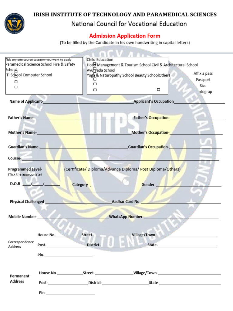 Irish Institute of Technology and Paramedical Sciences | PDF | Diploma ...