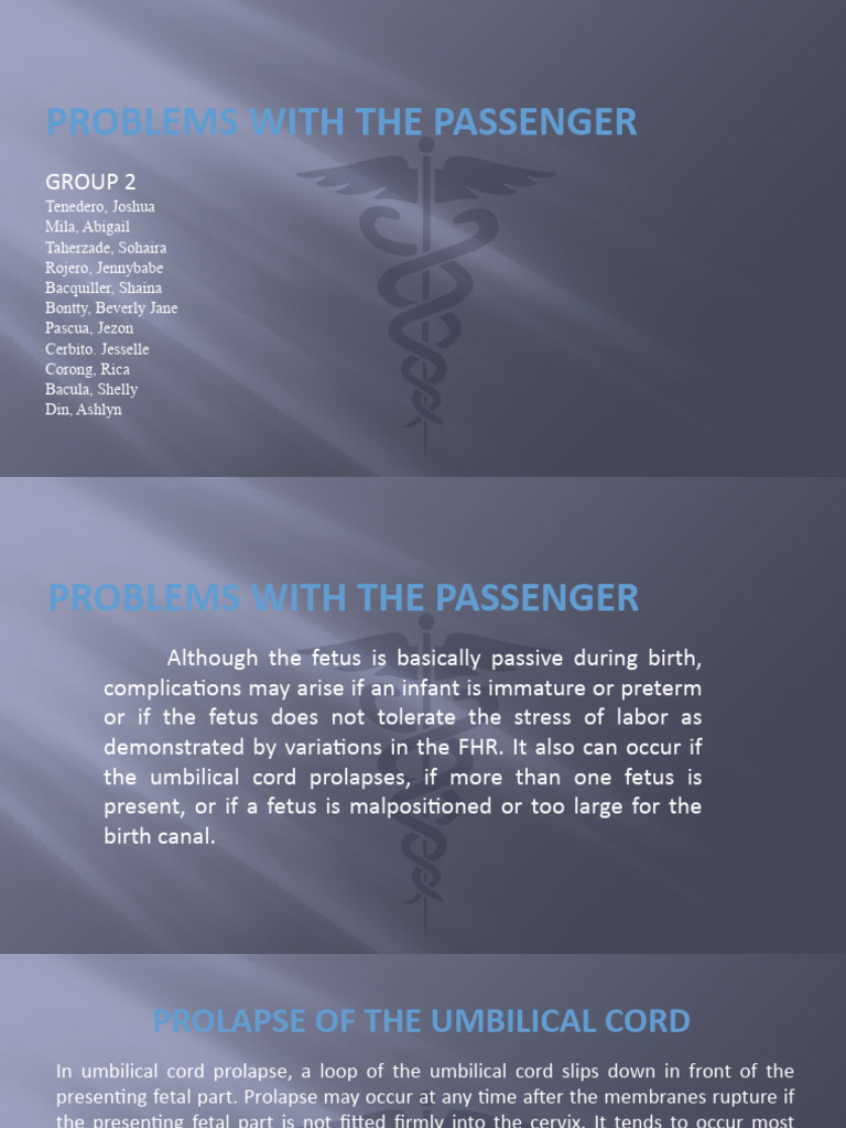 Complications in Fetal Delivery | PDF | Childbirth | Fetus