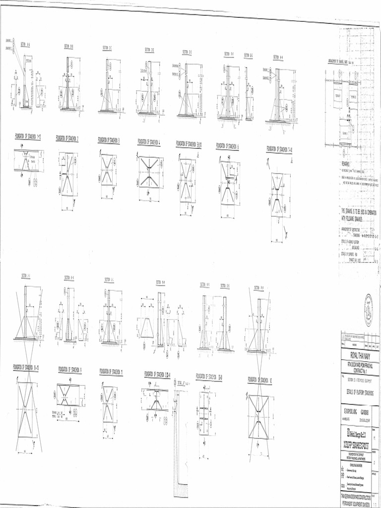 Details of Platform Stanchions | PDF