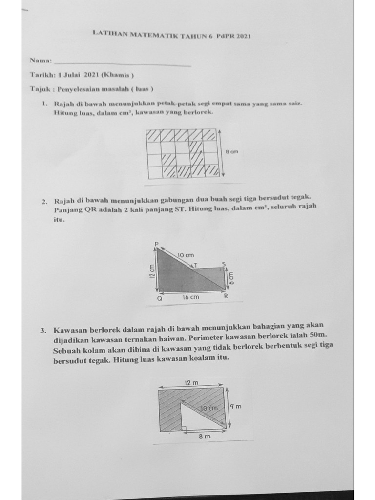 Perimeter Dan Luas 2 | PDF
