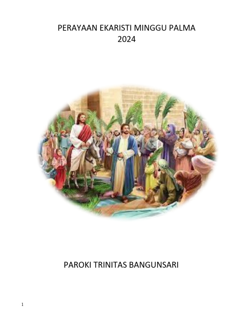 TEKS MISA MINGGU PALMA 2024 | PDF
