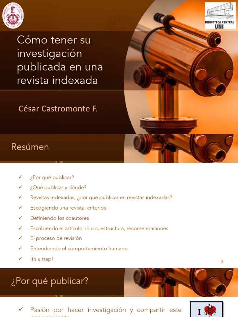 Publicación en Revistas Indexadas | PDF | Comunicación académica | Science