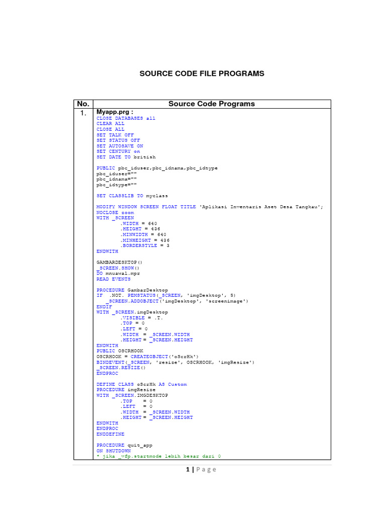 Y. SOURCE CODE APLIKASI | PDF | Computer Science | Data Management Software