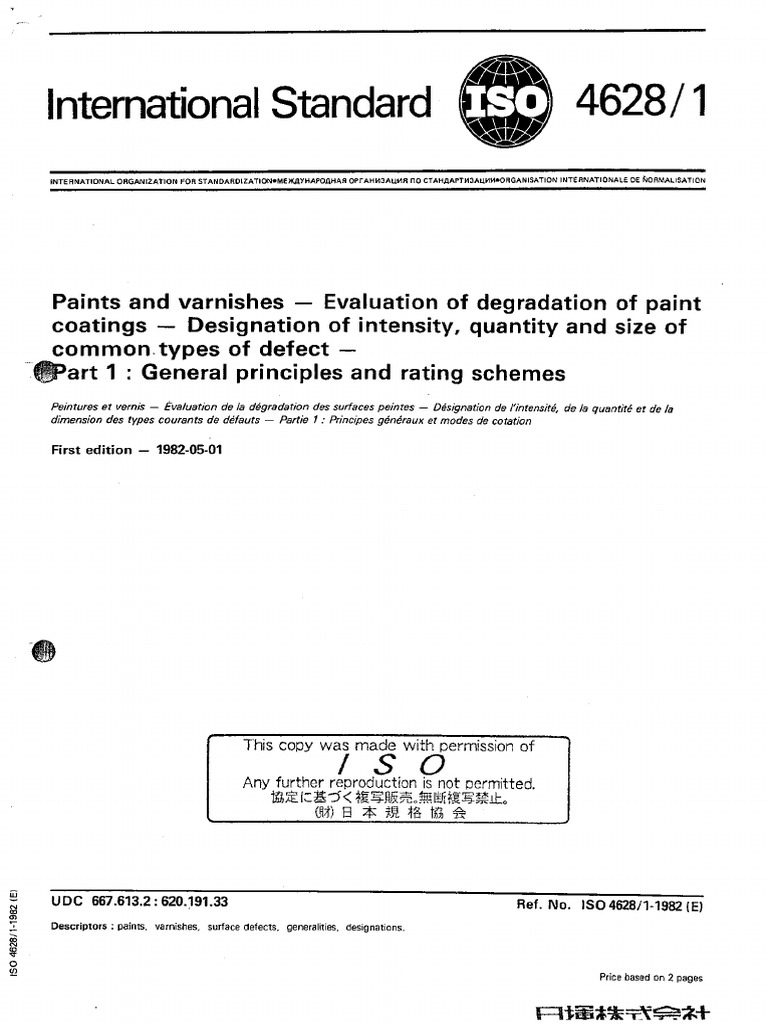 Iso 4628 - 1 | PDF