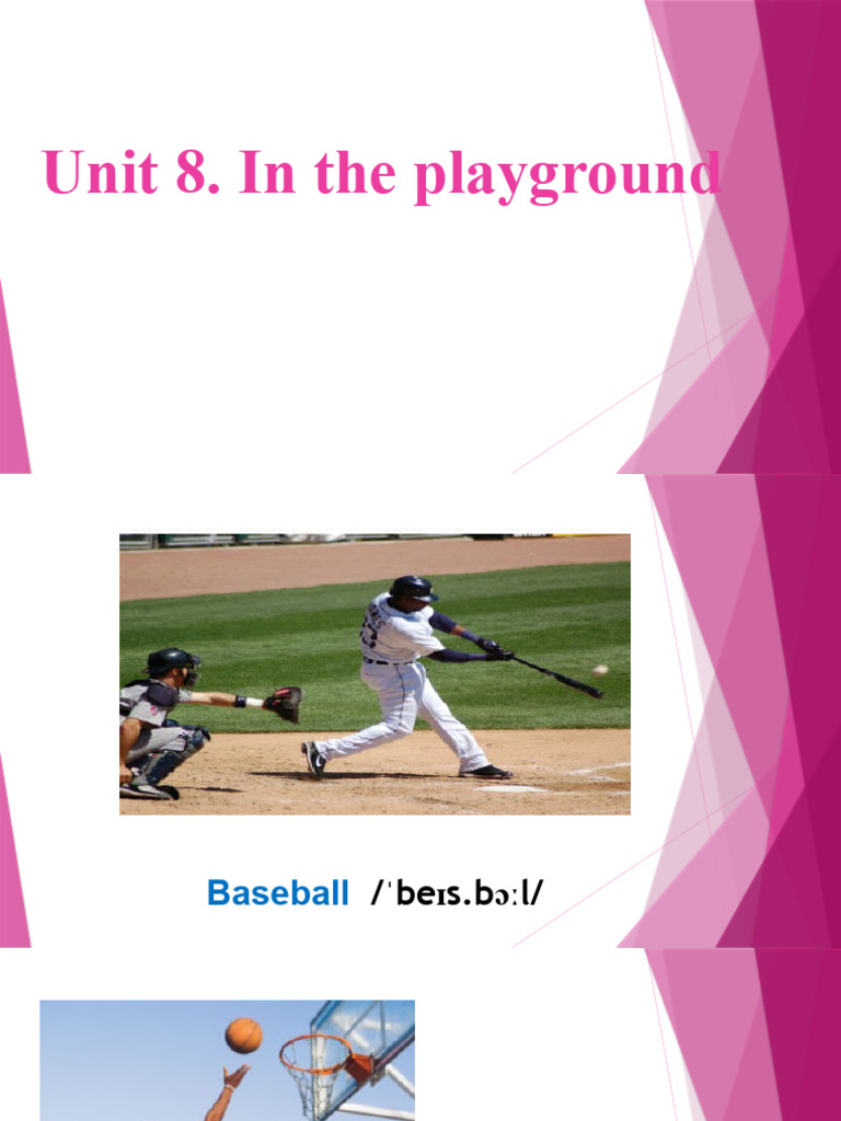 Unit 8. In the playground | PDF