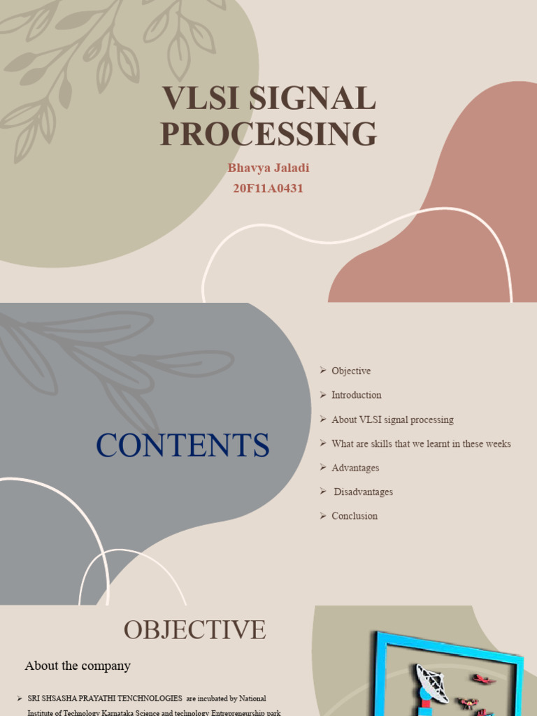 Vlsi Signal Processing Pdf Integrated Circuit Digital Signal Processing