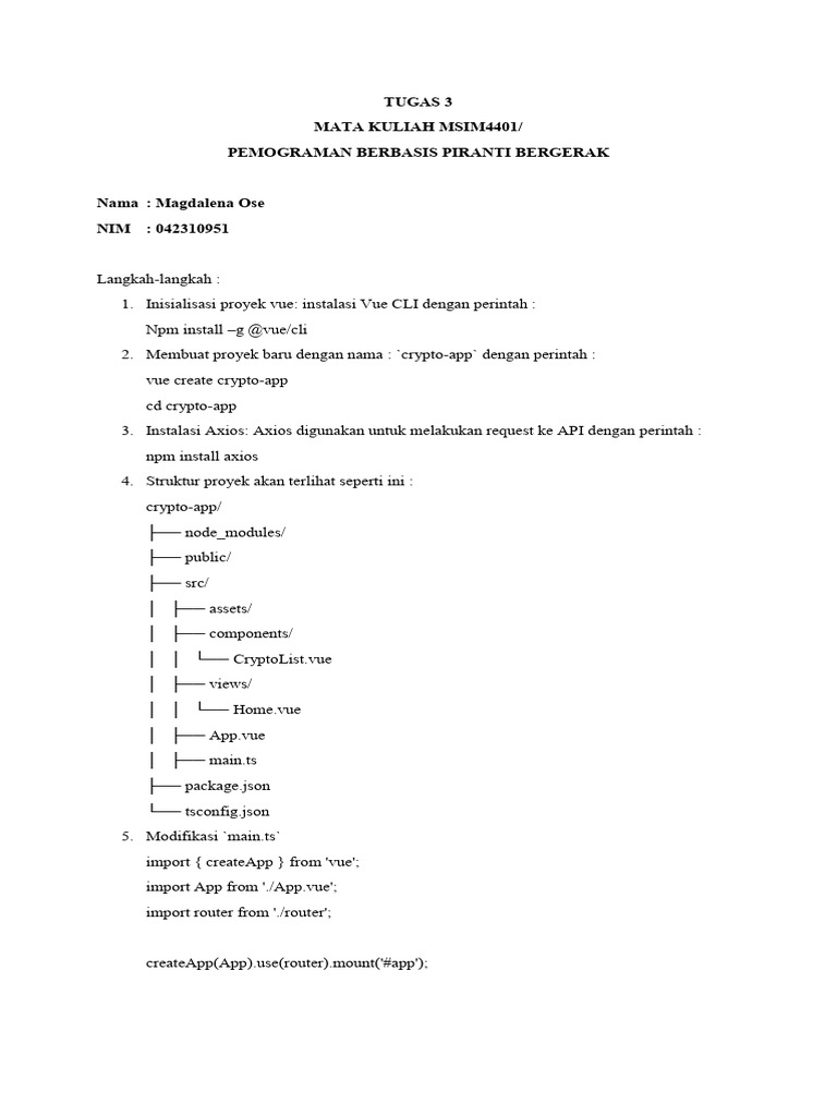 Tugas 3 | PDF | Operating System Technology | Software Development