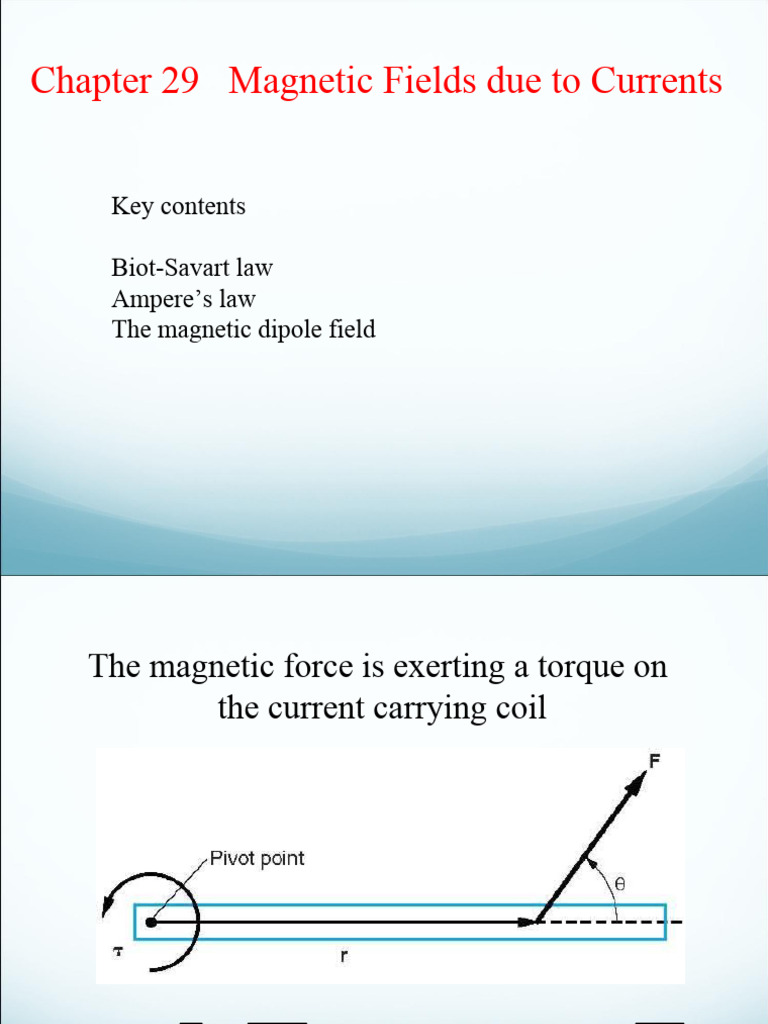 Magneto Statics 1 | PDF | Magnetic Field | Electric Field