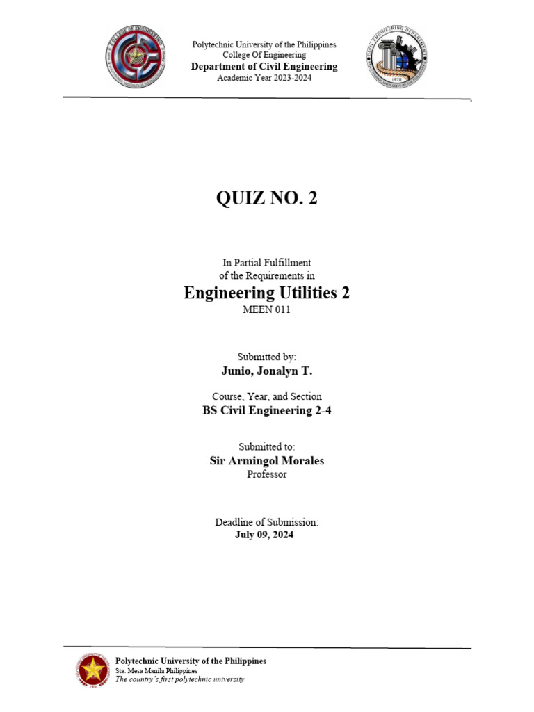 QUIZ-2 | PDF | Pump | Engines