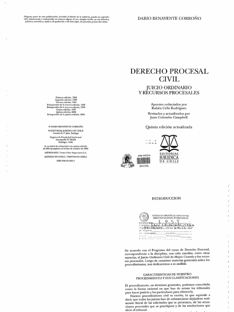 Libro Procesal | PDF