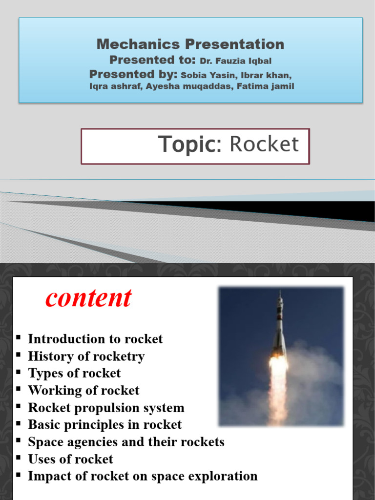 Comprehensive Guide to Rocket Mechanics | PDF | Rocket | Liquid ...