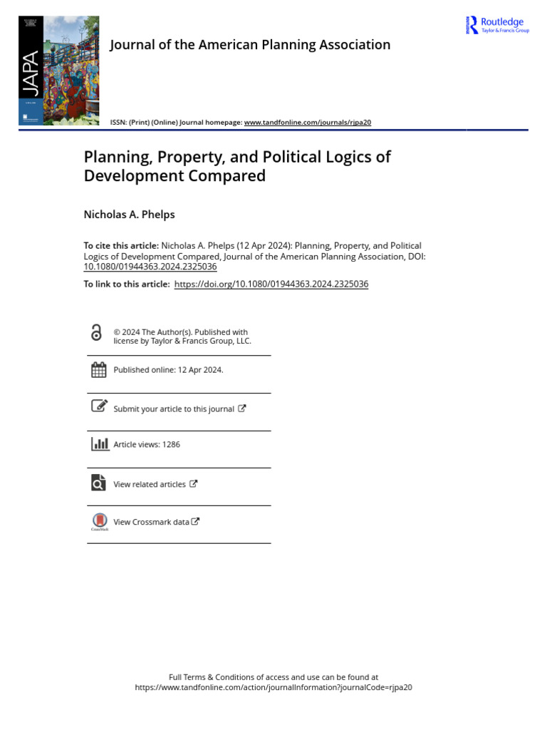 Planning and Property Development Insights | PDF | Urban Planning ...