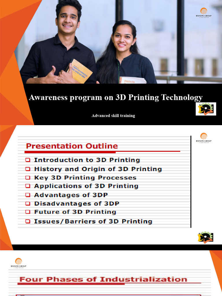 Advanced Skill Training | PDF | 3 D Printing | Printer (Computing)