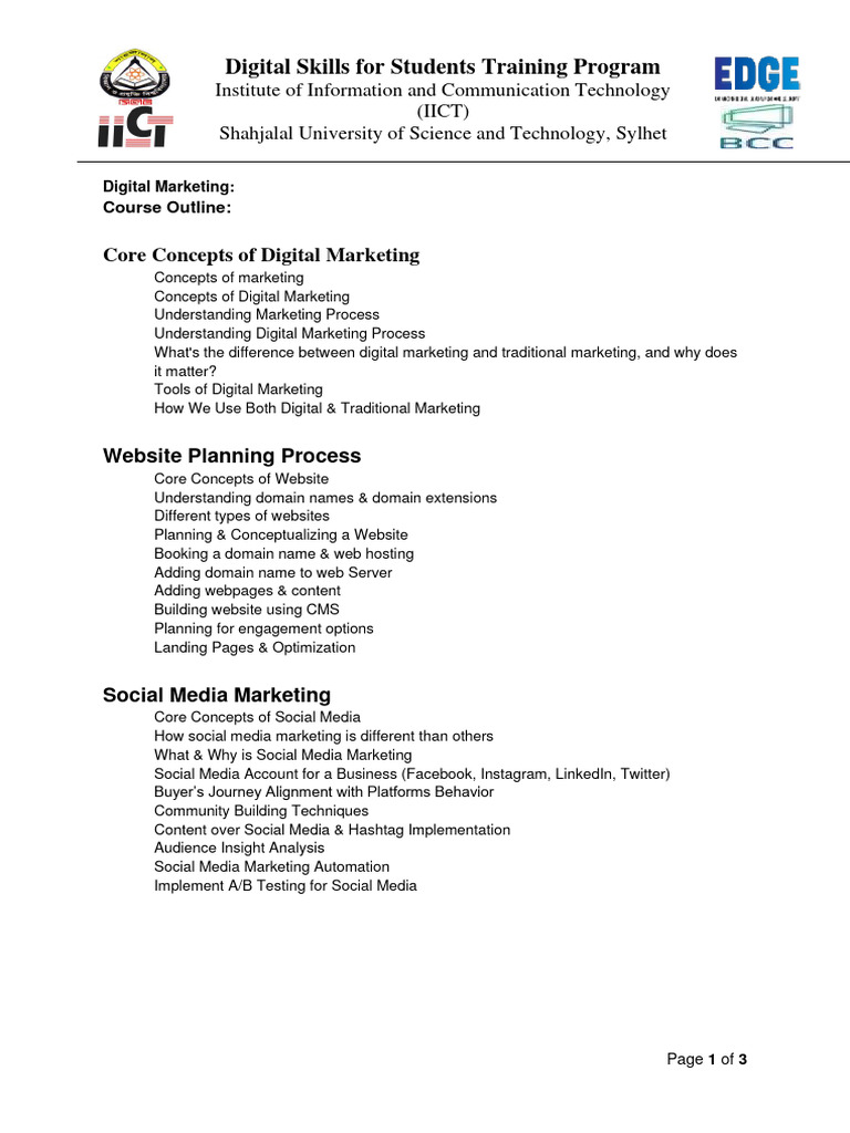 Digital Marketing IICT SUST | PDF | Search Engine Optimization ...