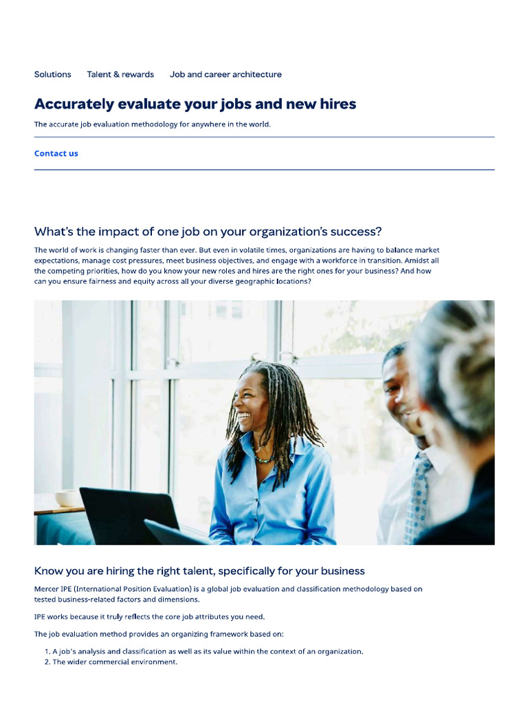 Article_Job Evaluation mercer | PDF