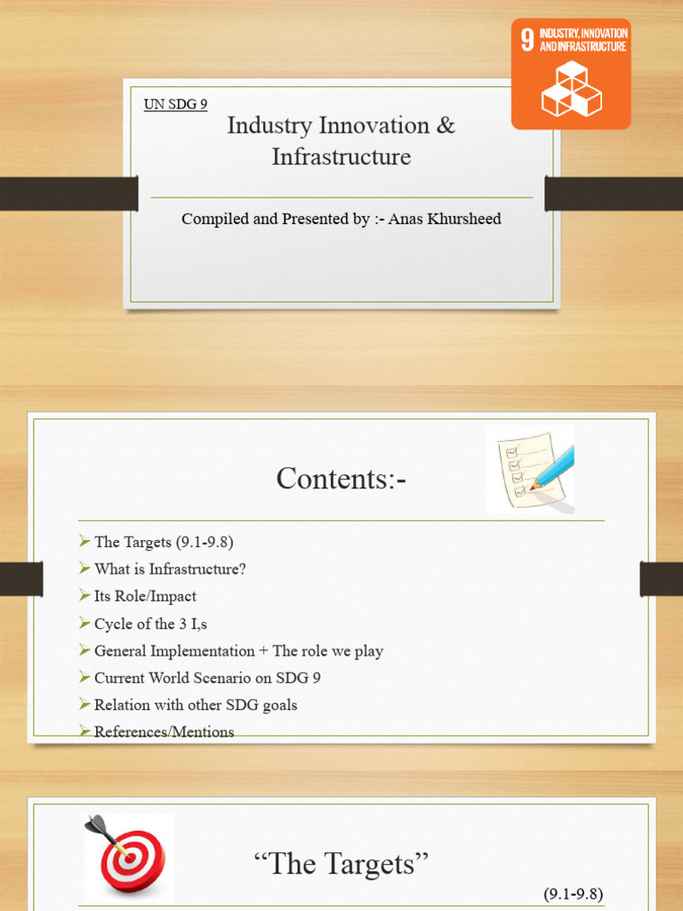 Sdg Presentation Anas Pdf Infrastructure Economic Development