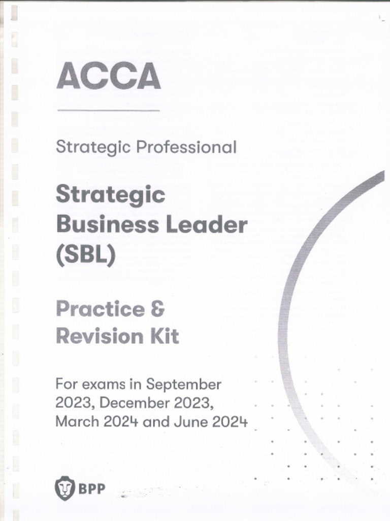 SBL KIT Part 1 | PDF