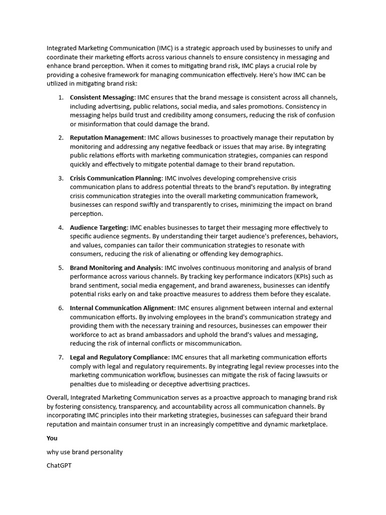 Integrated marcomm | PDF | Brand | Augmented Reality