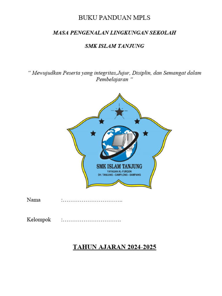 Panduan Mpls Smk Islam Tanjung 2024 Pdf