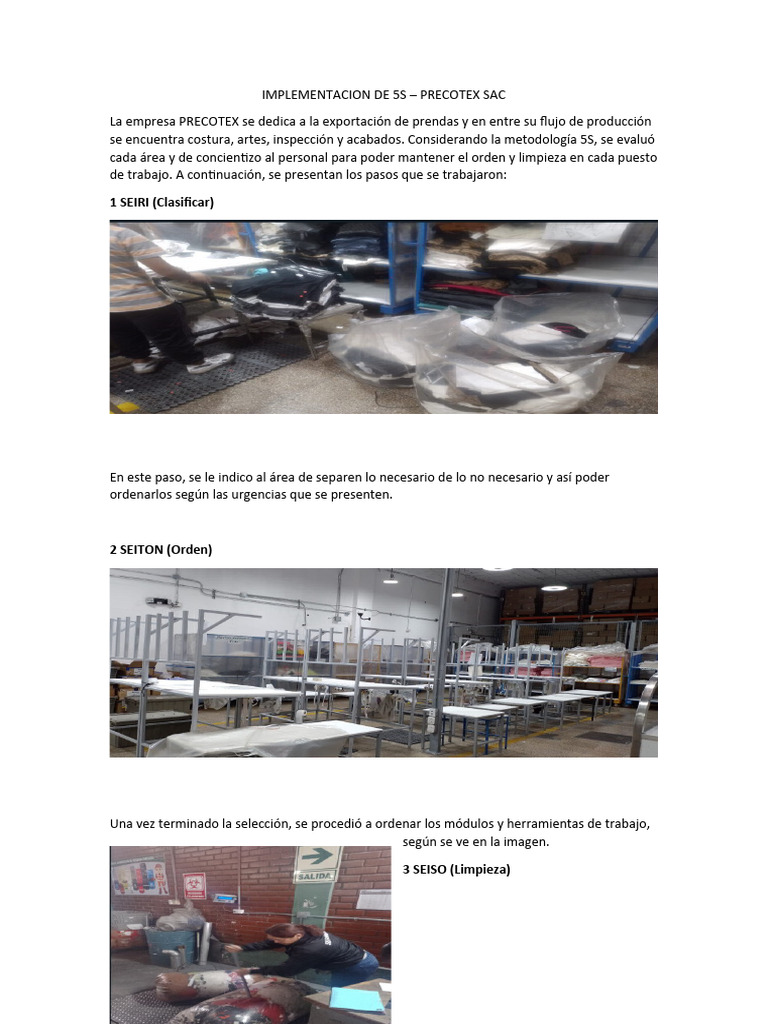Implementacion de 5S - Cesar Lingan | PDF