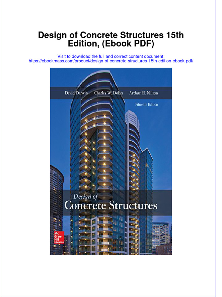 Design of Concrete Structures 15th Edition, (Ebook PDF) Full Chapter ... Design of Concrete Structures 15th Edition, (Ebook PDF) Full Chapter ...