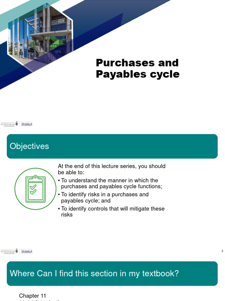 Audit II Purchases and Payables 2024 Slides | PDF | Accounts Payable | Cheque