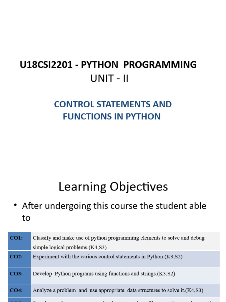 U18CSI2201 - Unit 2 Course Material 1 | PDF | Parameter (Computer ...