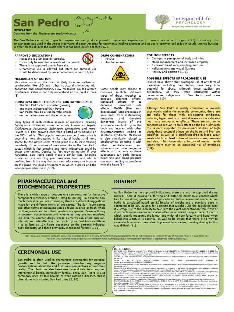 San Pedro Final | PDF | Psychedelic Drugs | Dose (Biochemistry)