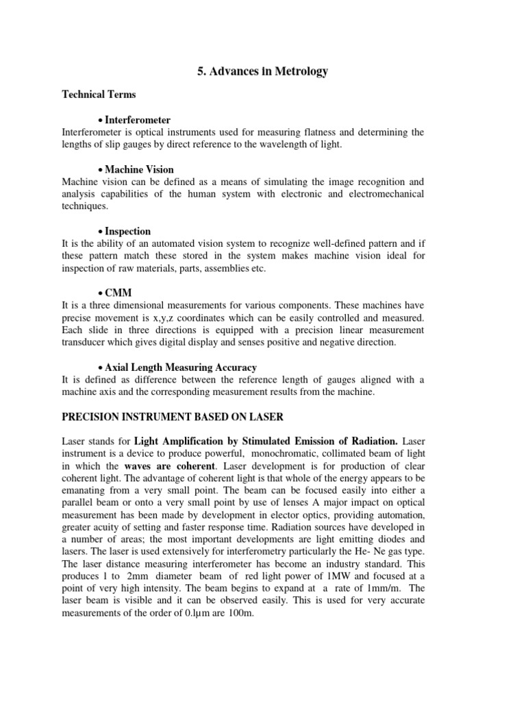 Unit 4 | PDF | Interferometry | Computer Vision