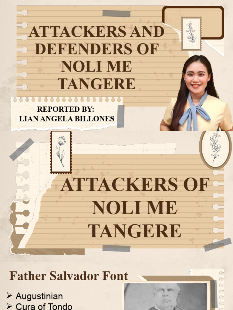 Attackers and Defenders of Noli Me Tangere | PDF | Philippines