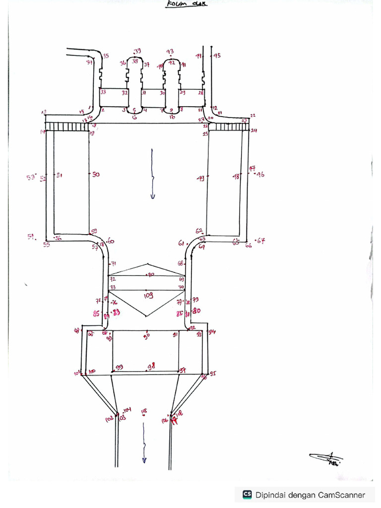 Sket Kolam Olak Dan Lumpur Bendung | PDF