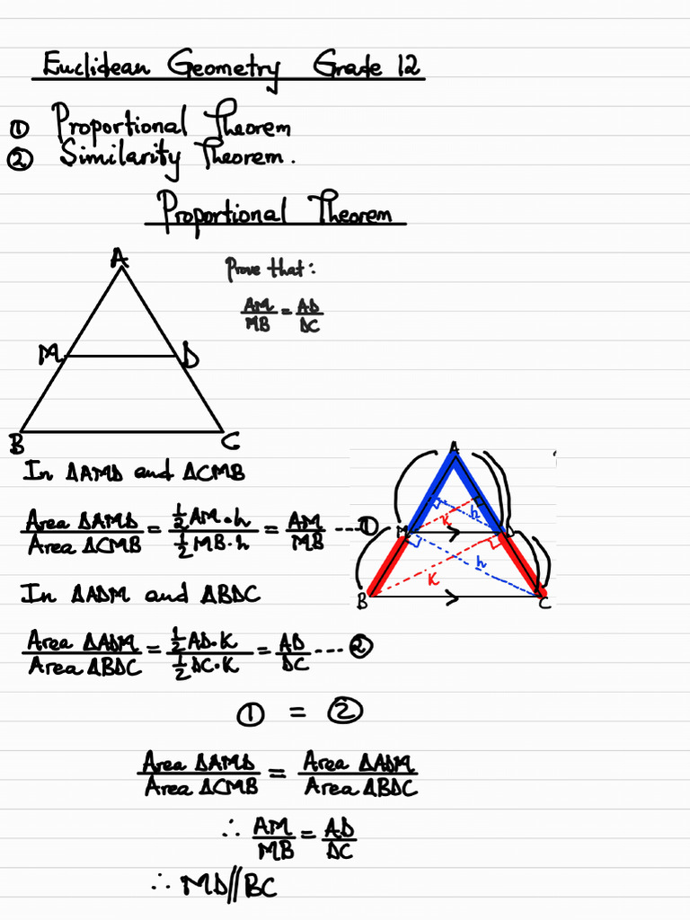 Euclidean Geometry Grade 12 Lesson Day 1-2 - 240321 - 202636 | PDF