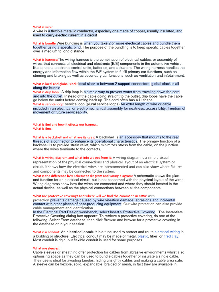 Questions | PDF | Electrical Wiring | Electrical Connector