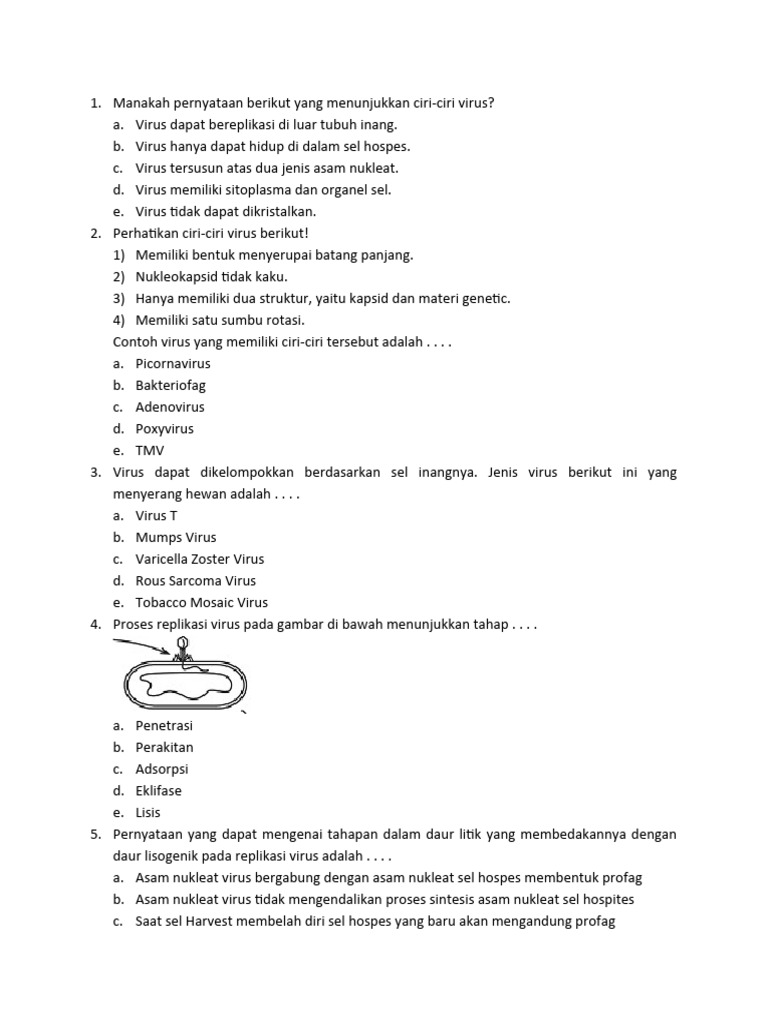 Soal Uas Biologi Kelas X New | PDF