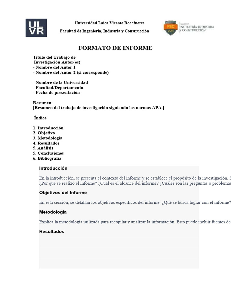 Formato de Informe | PDF | Bibliografía | Science