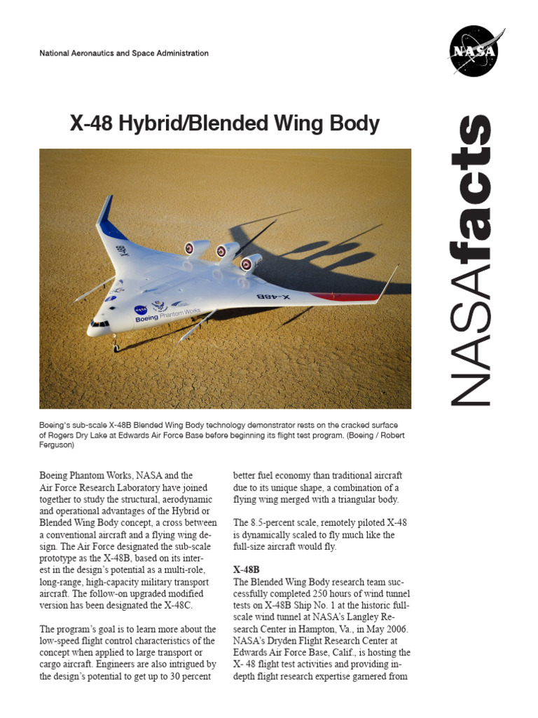 x48b dimensions | Download Free PDF | Aircraft | Wing Configurations