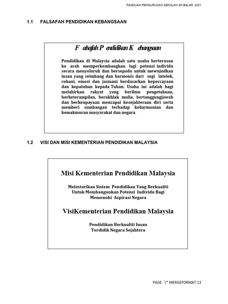 Buku Pengurusan Kurikulum 2021 | PDF