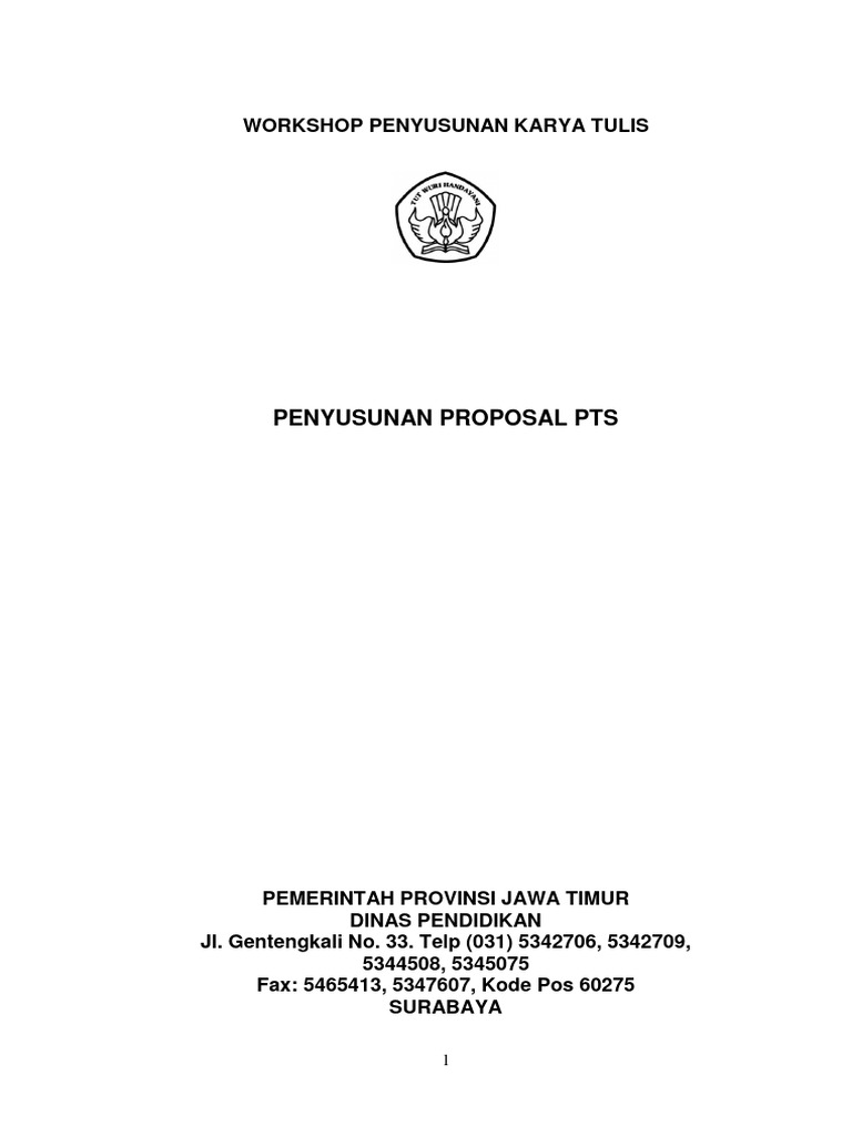 Panduan Proposal PTS | PDF | Pengembangan Diri