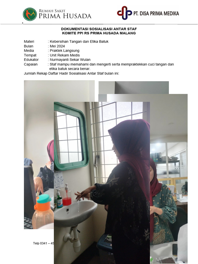 Sosialisasi Ppi Antar Staff Unit Rekam Medis Mei | PDF | Karier ...