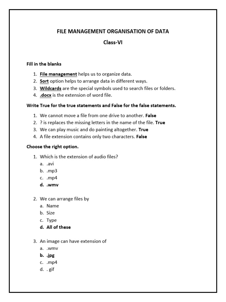 FILE MANAGEMENT ORGANISATION OF DATA in Booting | PDF | Computers