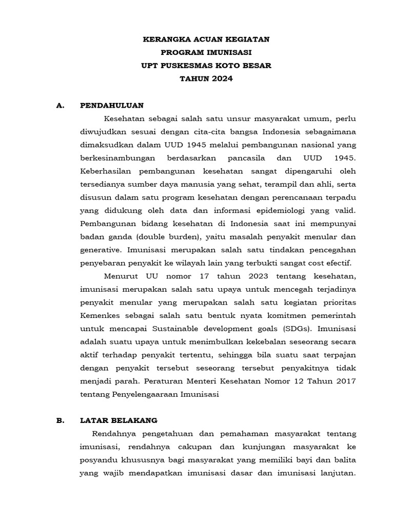 Kak Imunisasi 2024 | PDF