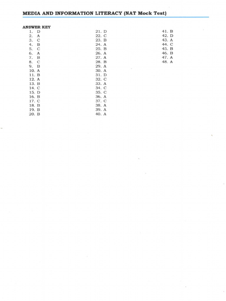 NAT12-Reviewer-MIL-set-2-Answer-Key | PDF