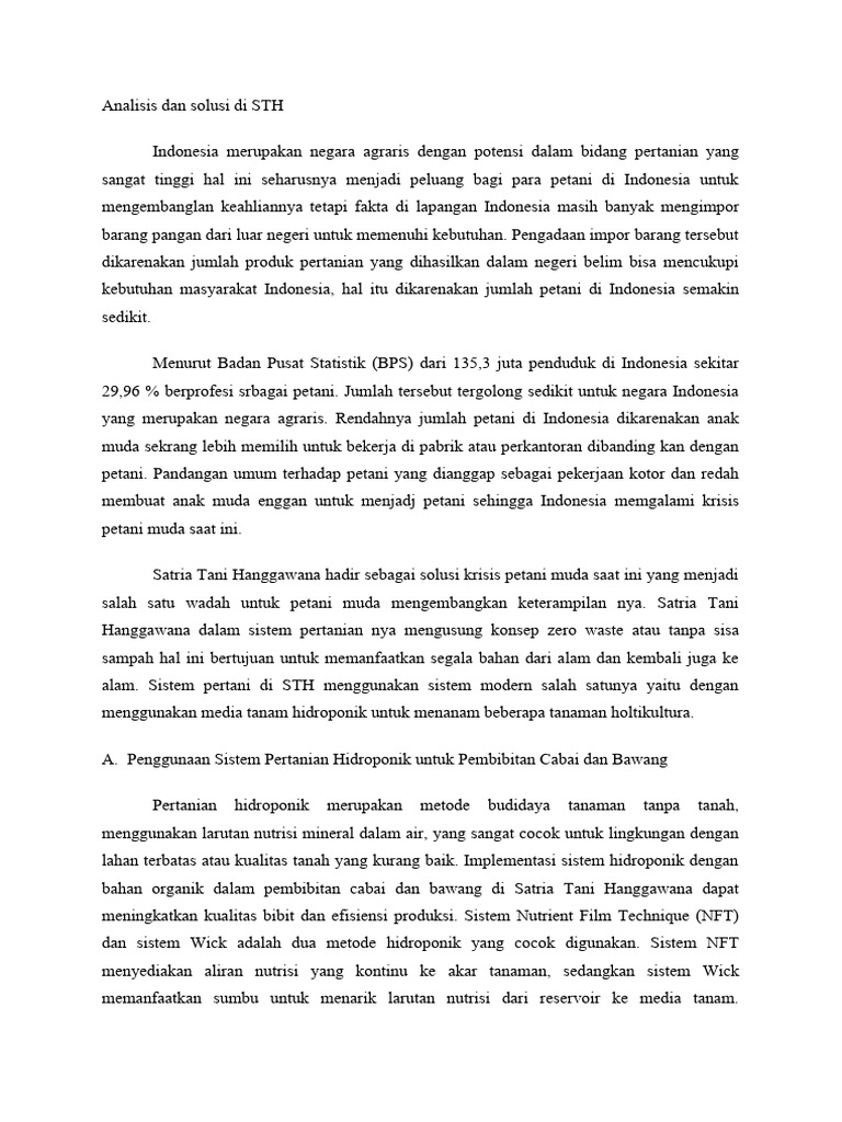 Analisis STH | PDF | Ilmu Sosial | Kesehatan Holistik