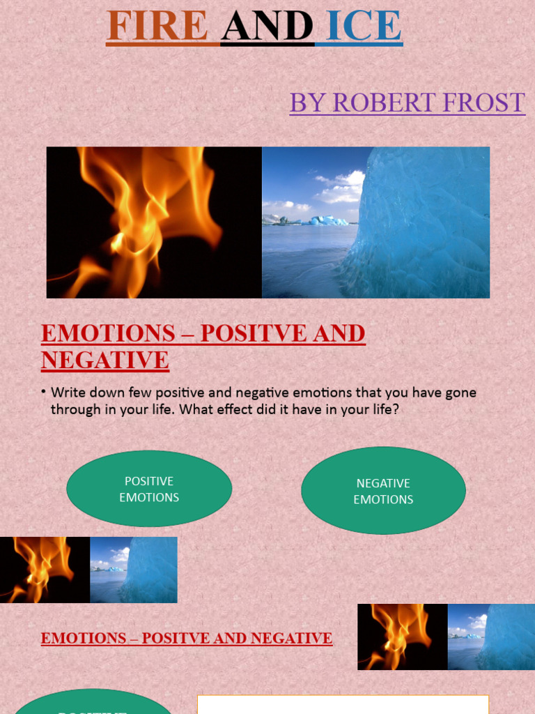 Fire and Ice | PDF | Emotions | Poetry