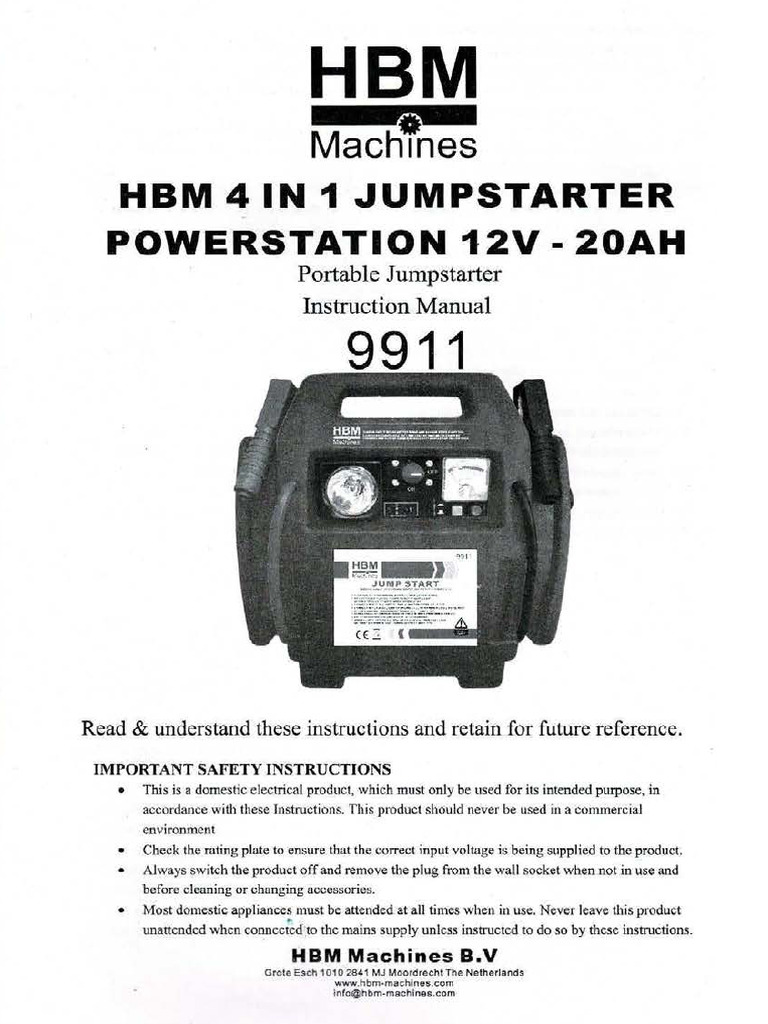 HBM Jumpstarter 12V | PDF