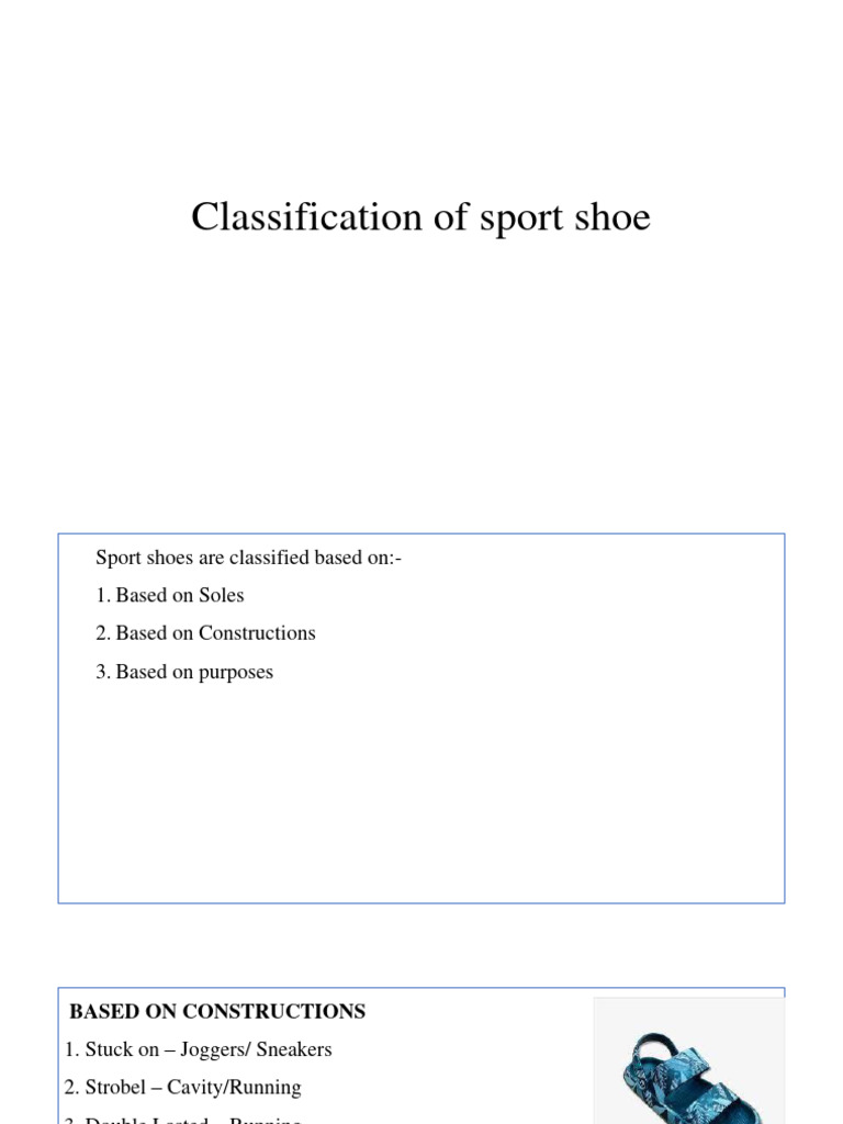 Types of Sport Shoe | PDF | Shoe | Sneakers