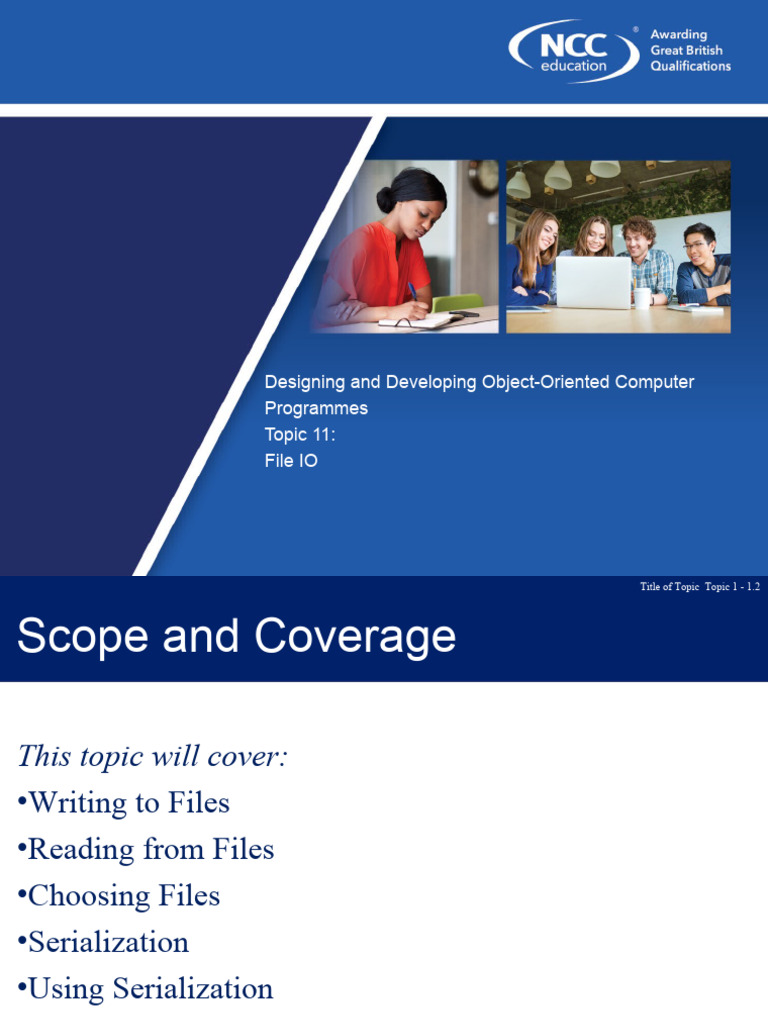 Ddoocp Topic 11 | PDF | Computer File | Programming