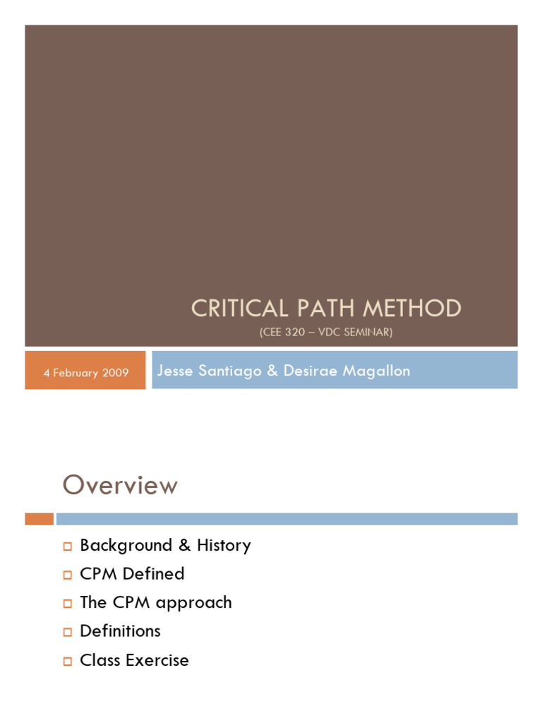 Critical Path Template 14 | PDF | Software Engineering | Applied ...